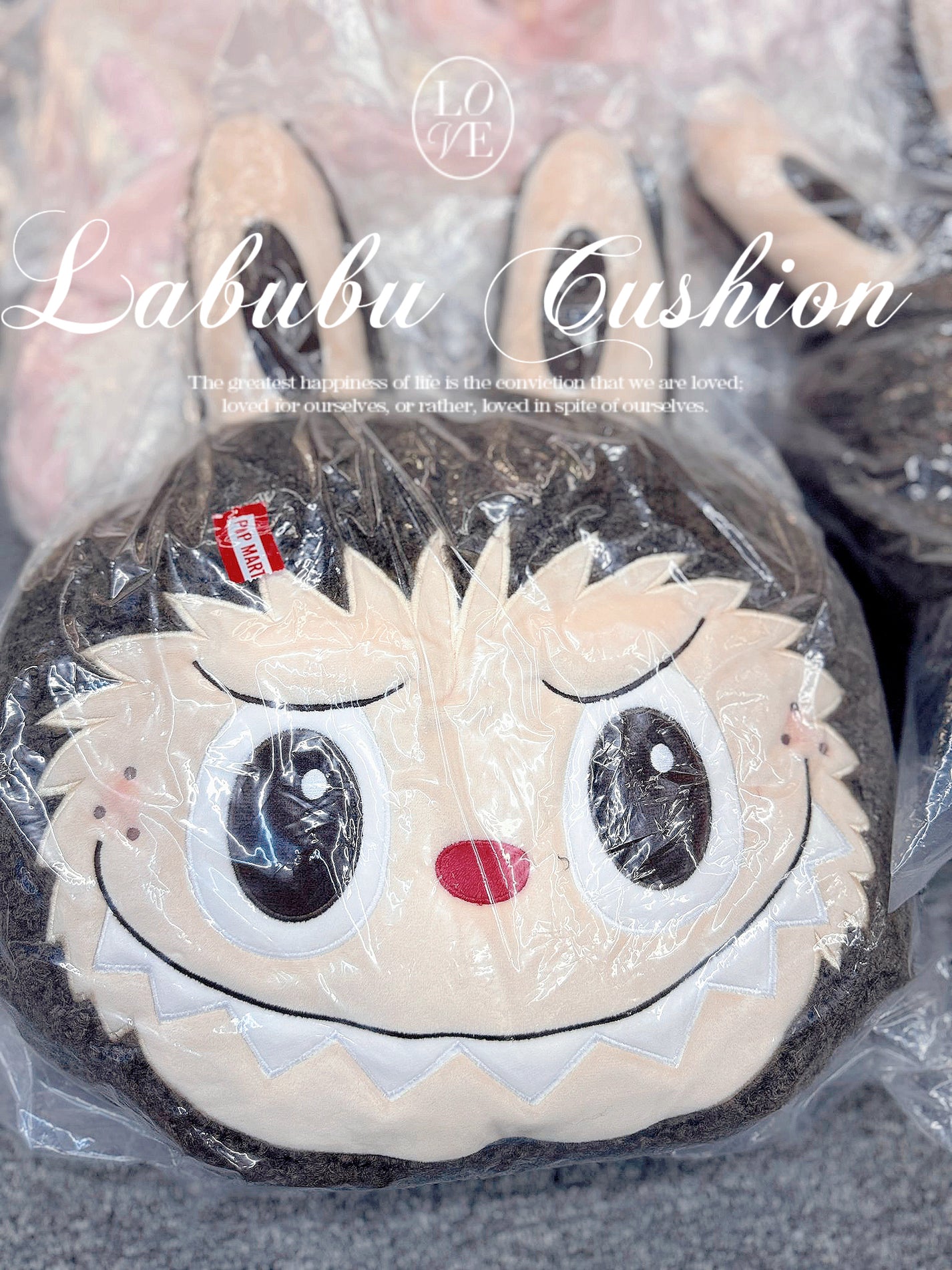 Popland 樂園限定 The Monsters 經典系列 labubu 抱枕 The Monsters Classic Series L ...